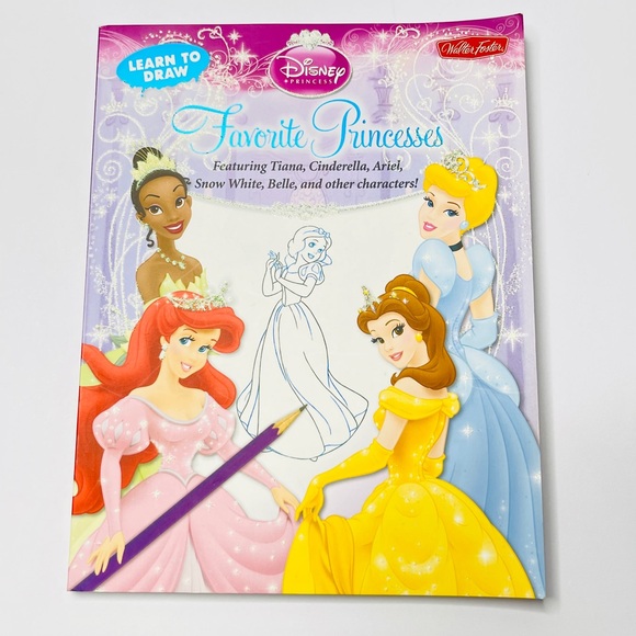 Disney | Art | Disney Favorite Princesses Learn To Draw Book | Poshmark